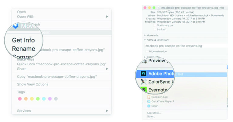 How to change the default program to open a file